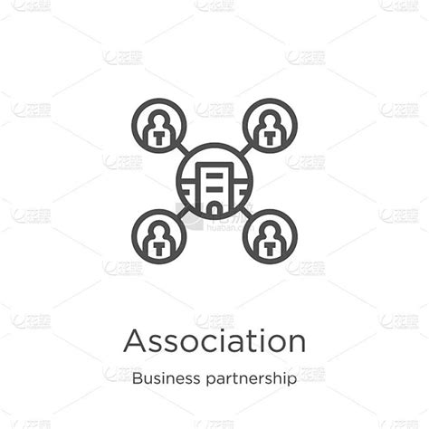 Association Icon Vector From Business Partnership 素材 花瓣网