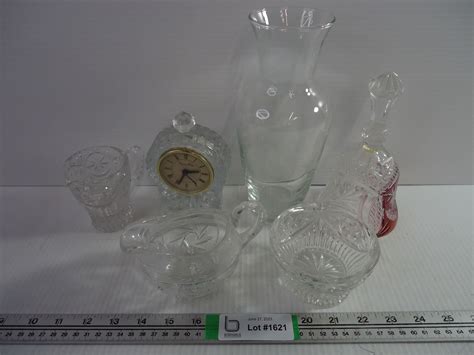 6 Assorted Crystal Items Bodnarus Auctioneering