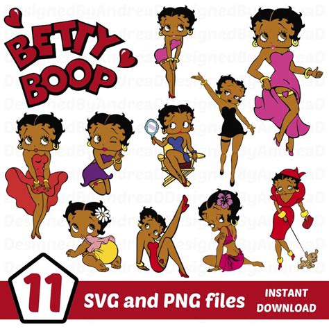 Black Betty Boop Svg African American Betty Boop Svg Png Bundle