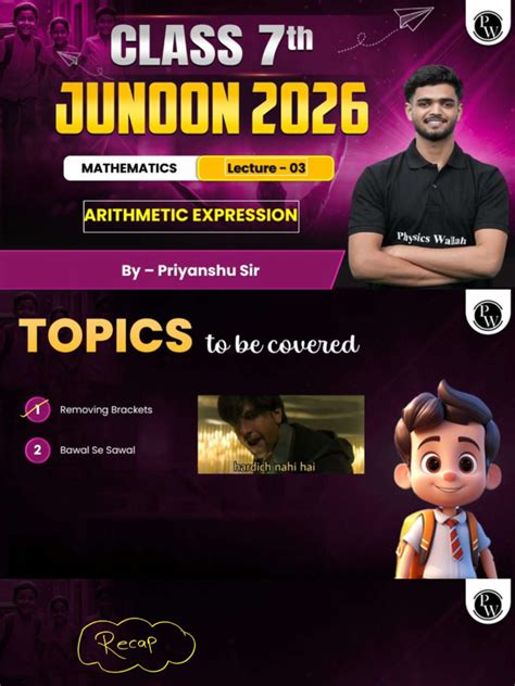 Arithmetic Expressions 03 Class Notes Pdf