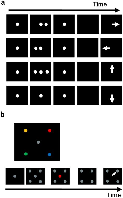 a the extended memory guided saccade task visual events in task