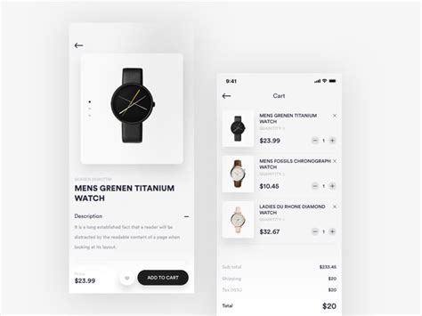 Cart And Product Details Page Design By Shourav Chowdhury