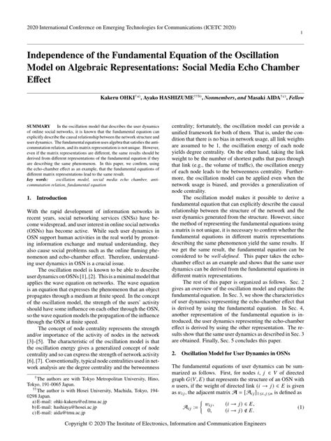 Pdf Independence Of The Fundamental Equation Of The Oscillation Model On Algebraic