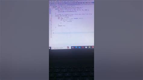 How To Find Maximum Element From Given Array Arraysinjava Youtube