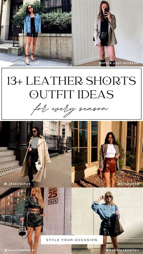 13 Chic Leather Shorts Outfits For Day Or Night Leather Shorts