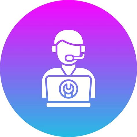Technical Support Icon Premium Vector