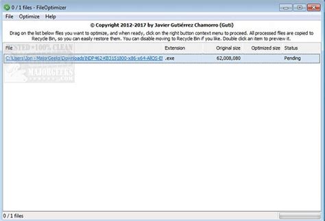 Download FileOptimizer MajorGeeks