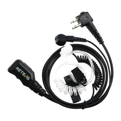 Acoustic Tube Earpiece For Two Way Radios