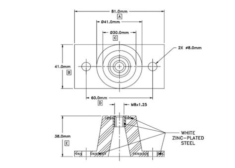 Anti Vibration Mount Vm4 3038 R60 Elasto Proxy