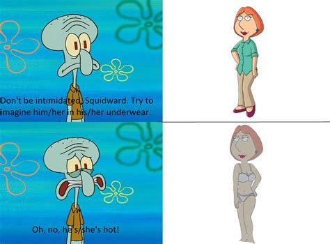 Squidward Is Intimidated By Lois By Maxgoudiss On Deviantart
