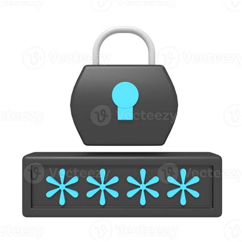Open Security Padlock With Password 24170116 Png