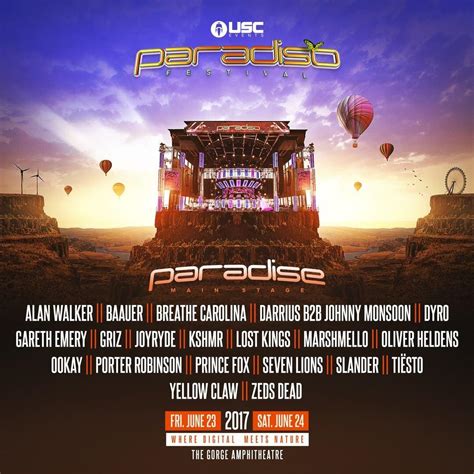 Main Stage Lineup R Paradisofestival
