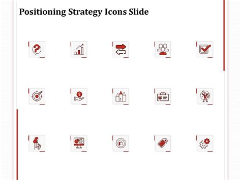 Positioning Strategy Icons Slide Direction Ppt Powerpoint Presentation Pictures Show