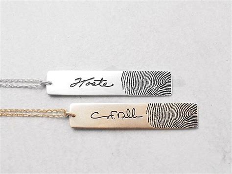 Personalized Fingerprint Necklace 27 Perfect Personalized Ts