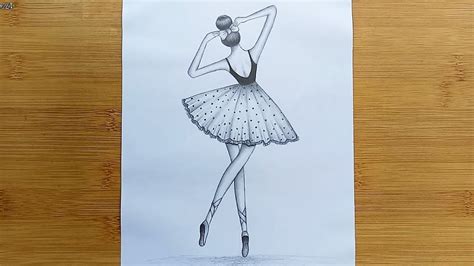 How To Draw A Dancing Girl With Pencil Sketch Draw A Girl Step By Step