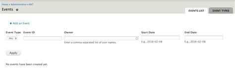 events — roomify documentation booking systems with drupal