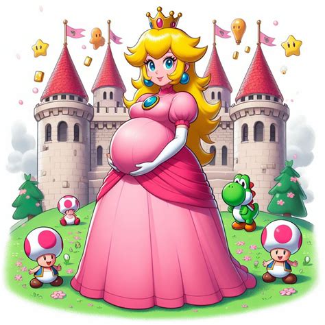 Pregnant Princess Peach 7 By Belliesrlovely3 On Deviantart