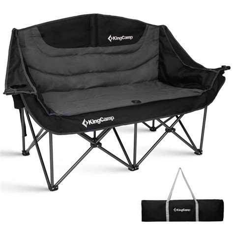 Kingcamp Double Camping Chair For Adults Heavy Duty Loveseat Folding