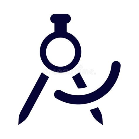 Compass Measure Precision Compass Drawing Compass Tool Icon Stock