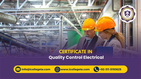 Quality Control Electrical Course In Chakwal International College Of Technical Education Pvt Ltd