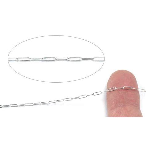 Sterling Silver Flat Cable Chain 21mm 60 Inch Pack Ms Company