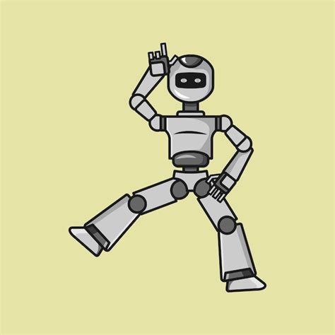 Premium Vector Dancer Robot