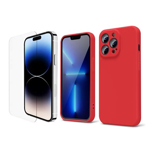 9h Glass Silicone Protective Cover For Apple Iphone 13 Pro Max Shop