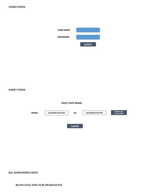 Billing Application Wireframe Pdf