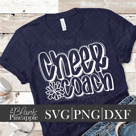 Cheer Coach Svg Cut File Dxf And Png Digital Download Cheer Coach