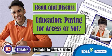 Esl Education Paying For Access Or Not Adults B2