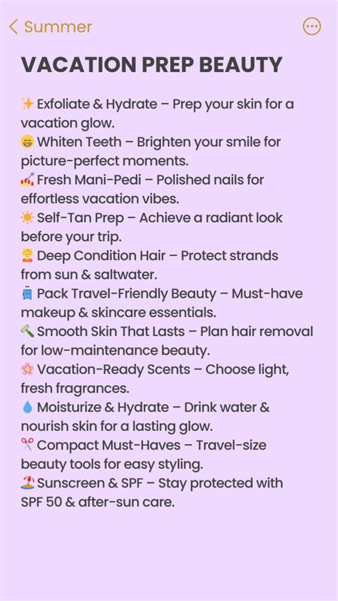 The Ultimate Pre Vacation Beauty Prep Guide Glow Hydrate And Pack Like
