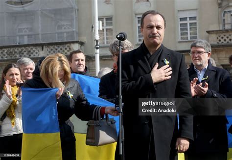 Vasilj Kirilic Ambassador Of Ukraine To Croatia And Tonino Picula News Photo Getty Images