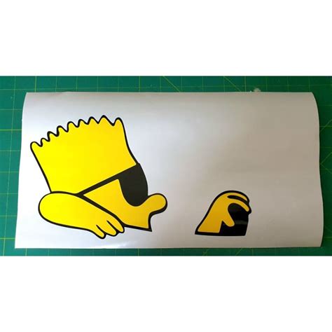 Driving Bart Sticker Simpson Sticker Cermin Sticker Drebar Untuk Lori Kereta Dan Lain Lain