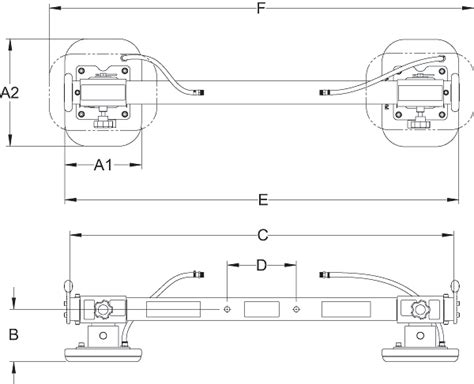 Two Pad Vacuum Lifter Lifting Frames Capacity 1000 Lb 454 Kg