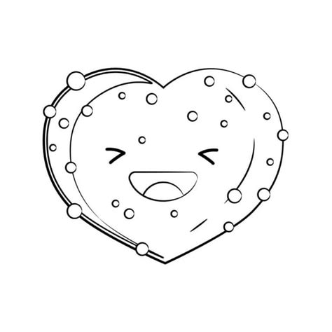 Smiley Heart Coloring Page Download Print Or Color Online For Free