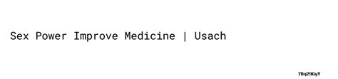 Sex Power Improve Medicine Usach