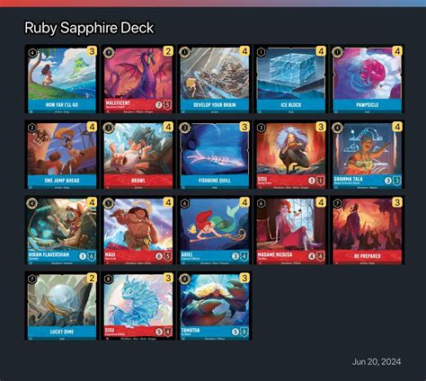 Ruby Sapphire Deck Lorcana Deck Lorcanagg Ruby Sapphire Deck Lorcana Deck Lorcanagg