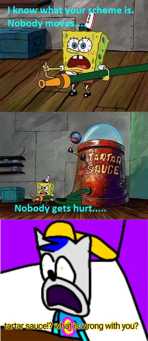Spongebob Is About To Shoot Gold By Captaincakecookie On Deviantart
