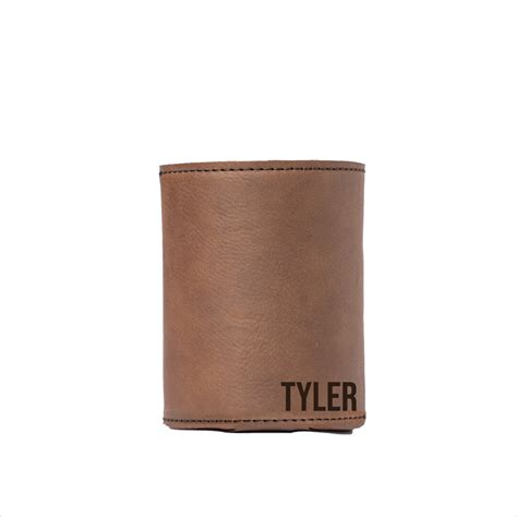 Koozie Leather Koozie Personalized Koozie Groomsmen Coozie Coozie T