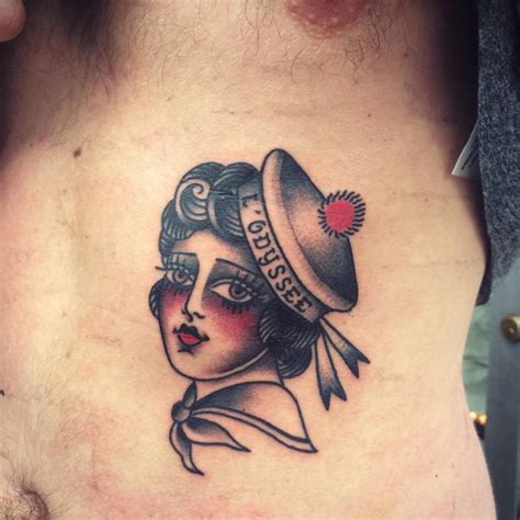 Traditional Sailor Girl Tattoos