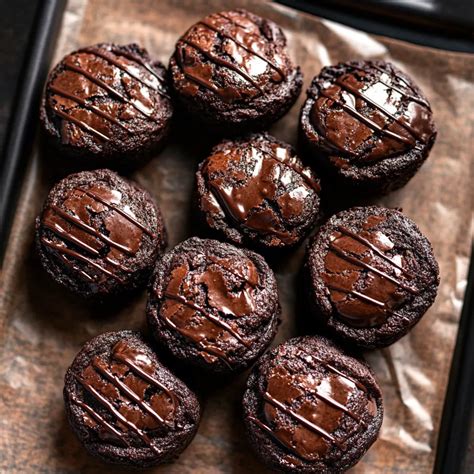 Rich Mini Brownie Bites Recipe Fudgy Chocolate Dessert Taste Like Magic