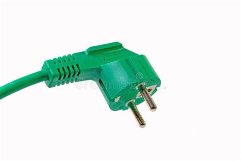 Green Power Cable Symbolic Of Green Electricity Stock Image Image Of