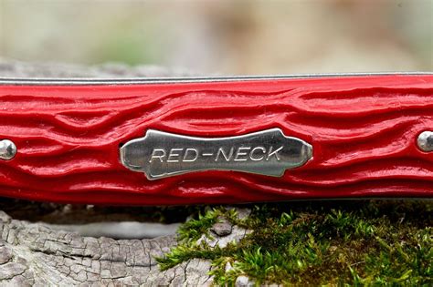 Vintage Colonial Fish Knife Red Single Blade Pocket Knife