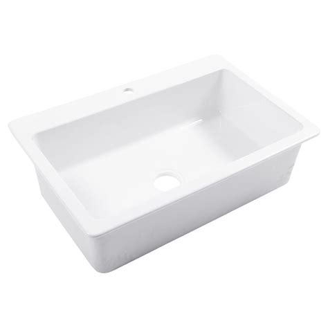Jackson 33″ Fireclay Sink 1 Hole Sinkology