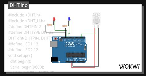 DHT Ino Wokwi ESP STM Arduino Simulator