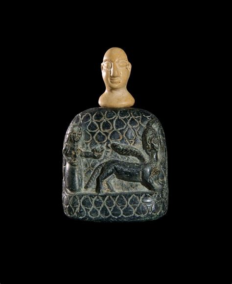 Lot Bactrian Composite Stone Seated Princess