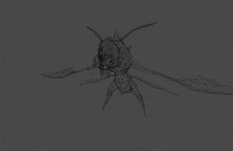 Artstation Flying Lizard Mutant Bat Game Assets