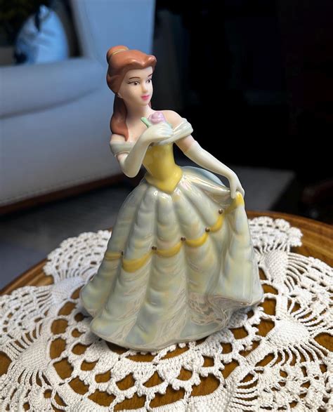 Disneys Princess Belle Figurine Etsy