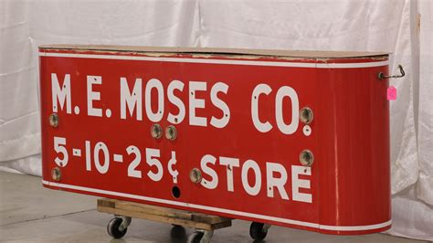 M E Moses Co 67x22x11 F108 The Walker Sign Collection 2015