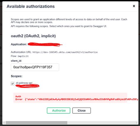 Swagger Authorization With Okta Configuration Jwt Token Stack Overflow